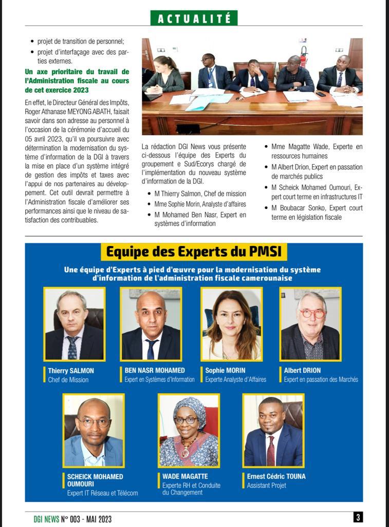 Programme de Modernisation du Système d'Information de la DGI | Direction Générale des Impôts (DGI)